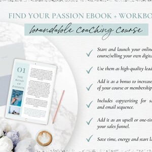 Find Your Passion Workbook, Passion Planner, Lead Magnet, Coaching ...