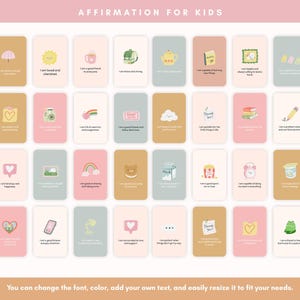 Affirmation Cards for Kids, Positive Affirmation for Kindergarten, Back ...