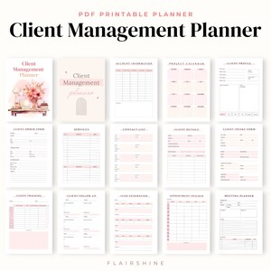 Client Management Business Planner, Client Tracker, Client Management ...