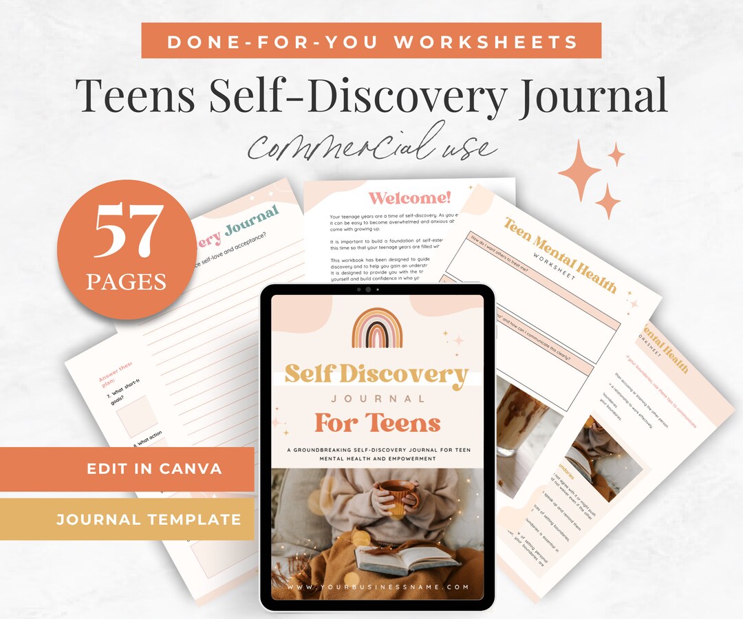 Journal for Teens, Self Discovery Journal, Teenage Girl Gift, Teenager ...