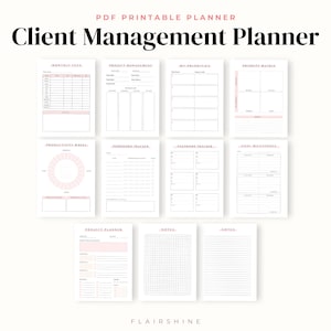 Client Management Business Planner, Client Tracker, Client Management ...