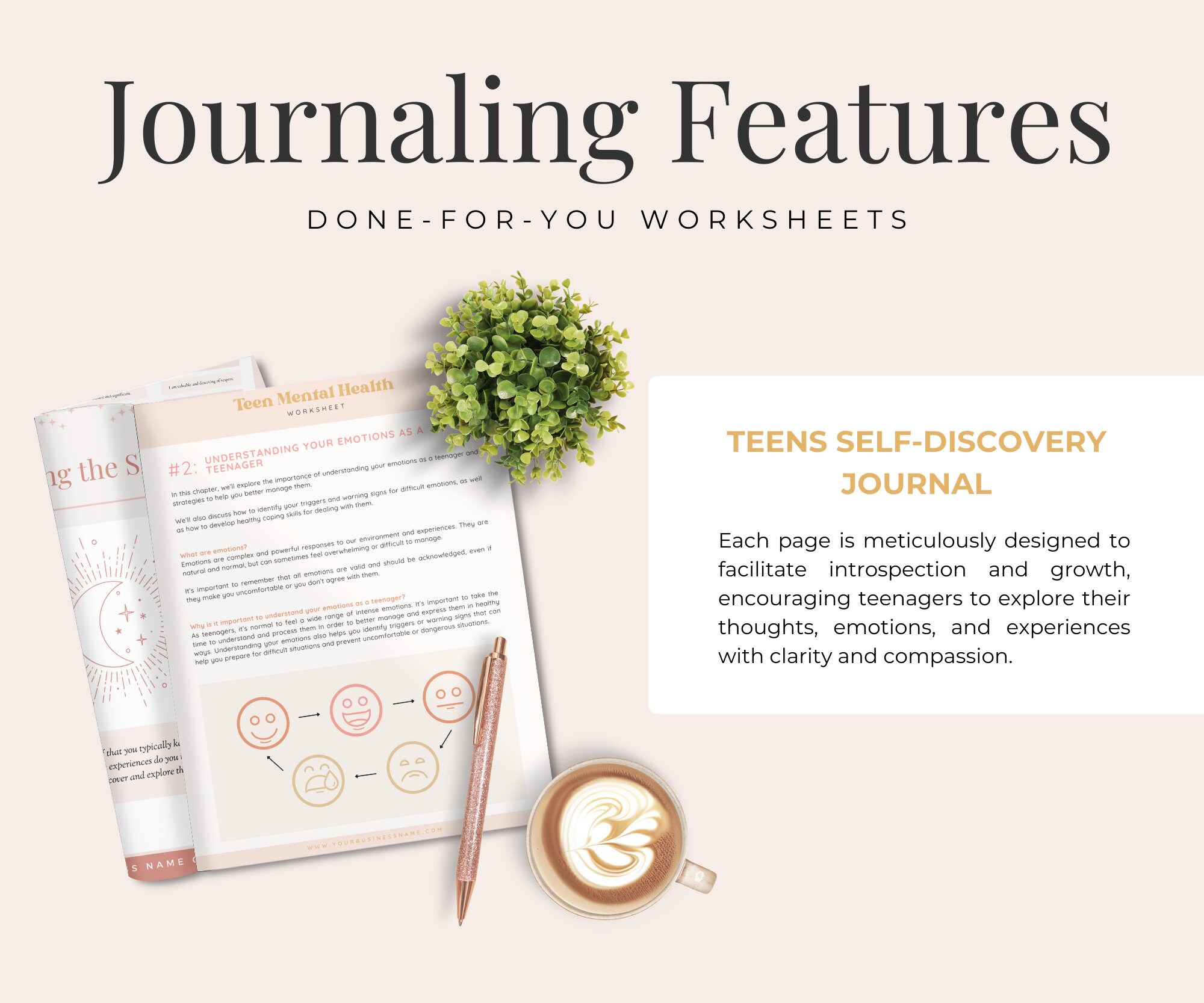 Journal for Teens, Self Discovery Journal, Teenage Girl Gift, Teenager ...