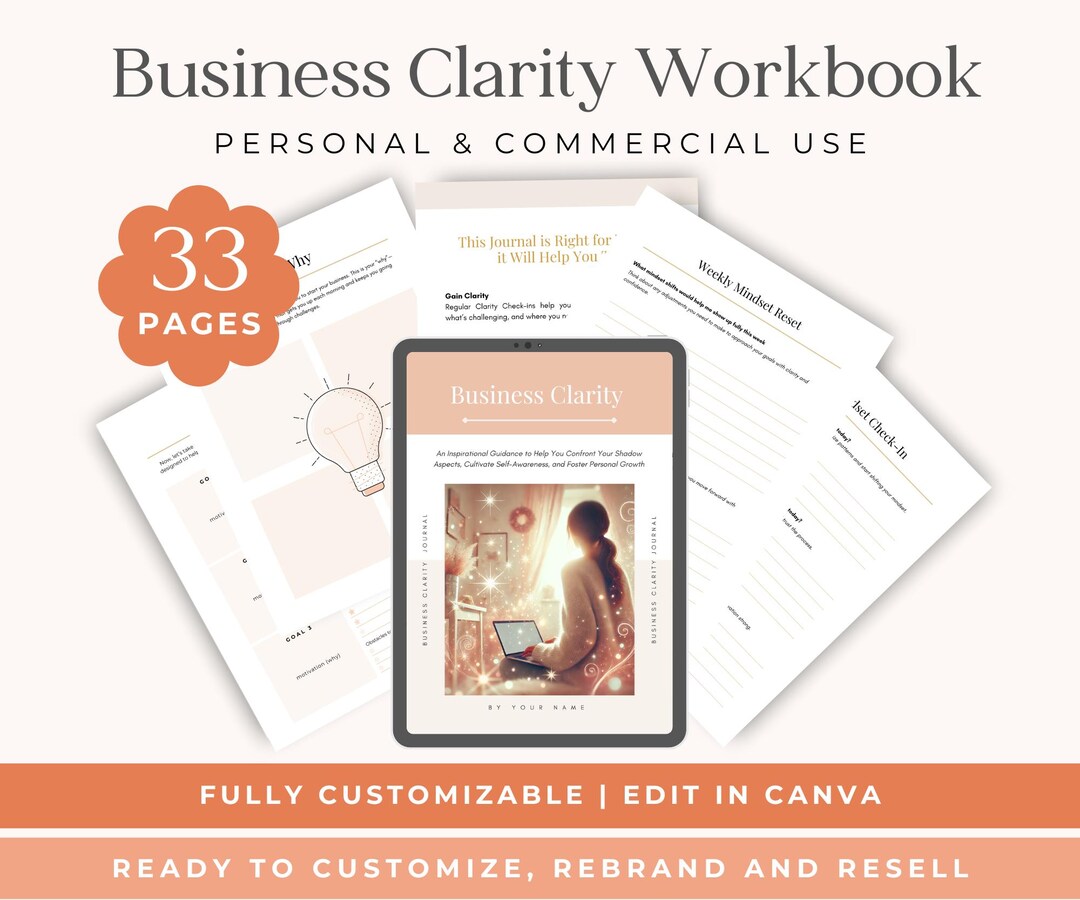 Business Clarity Journal Template, Lead Magnet Canva Templates ...