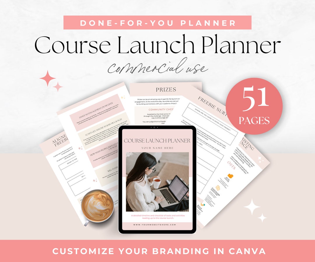 Course Launch Planner, for Course Creator, Launch Your Course, Course ...