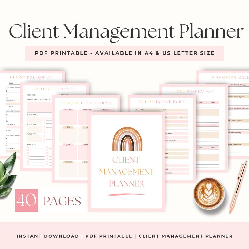 Client Management Business Planner, Client Tracker, Client Management ...