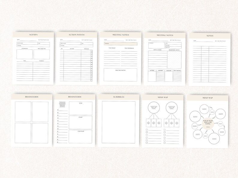 Manager Planner, Leadership Workbook, Canva Templates Planner for ...