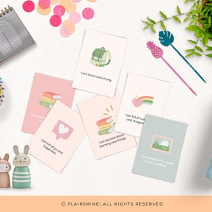 Affirmation Cards for Kids, Positive Affirmation for Kindergarten, Back ...