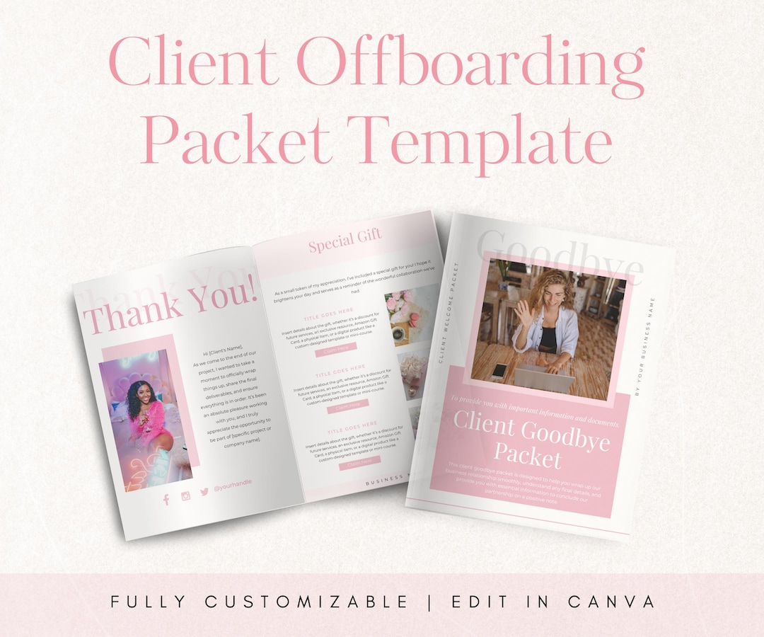 Client Exit Template, Service Providers, Client Goodbye Packet ...