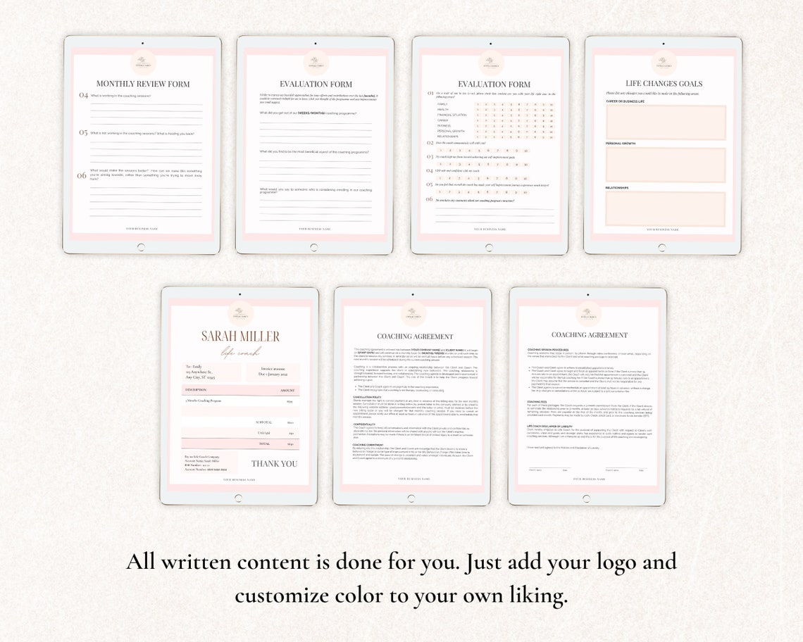 Client Intake Form for Life Coach Coaching Intake Form - Etsy