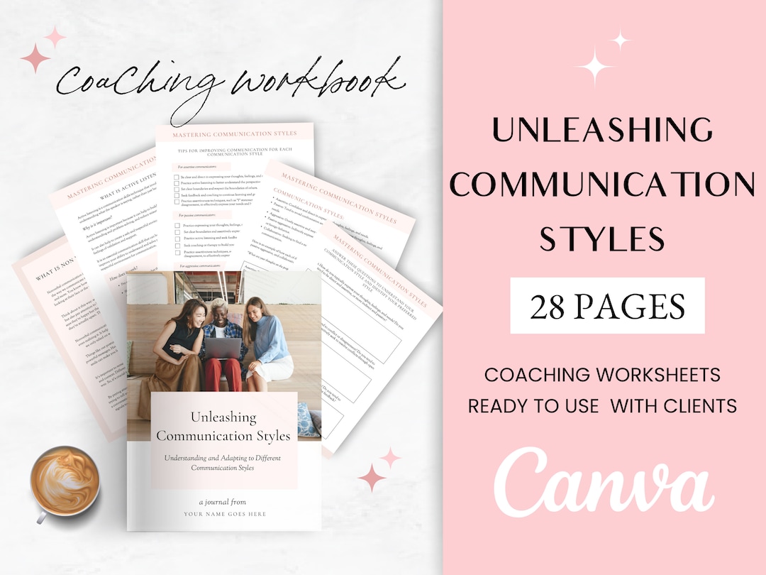 Communication Styles Coaching Workbook Journal Coaching - Etsy