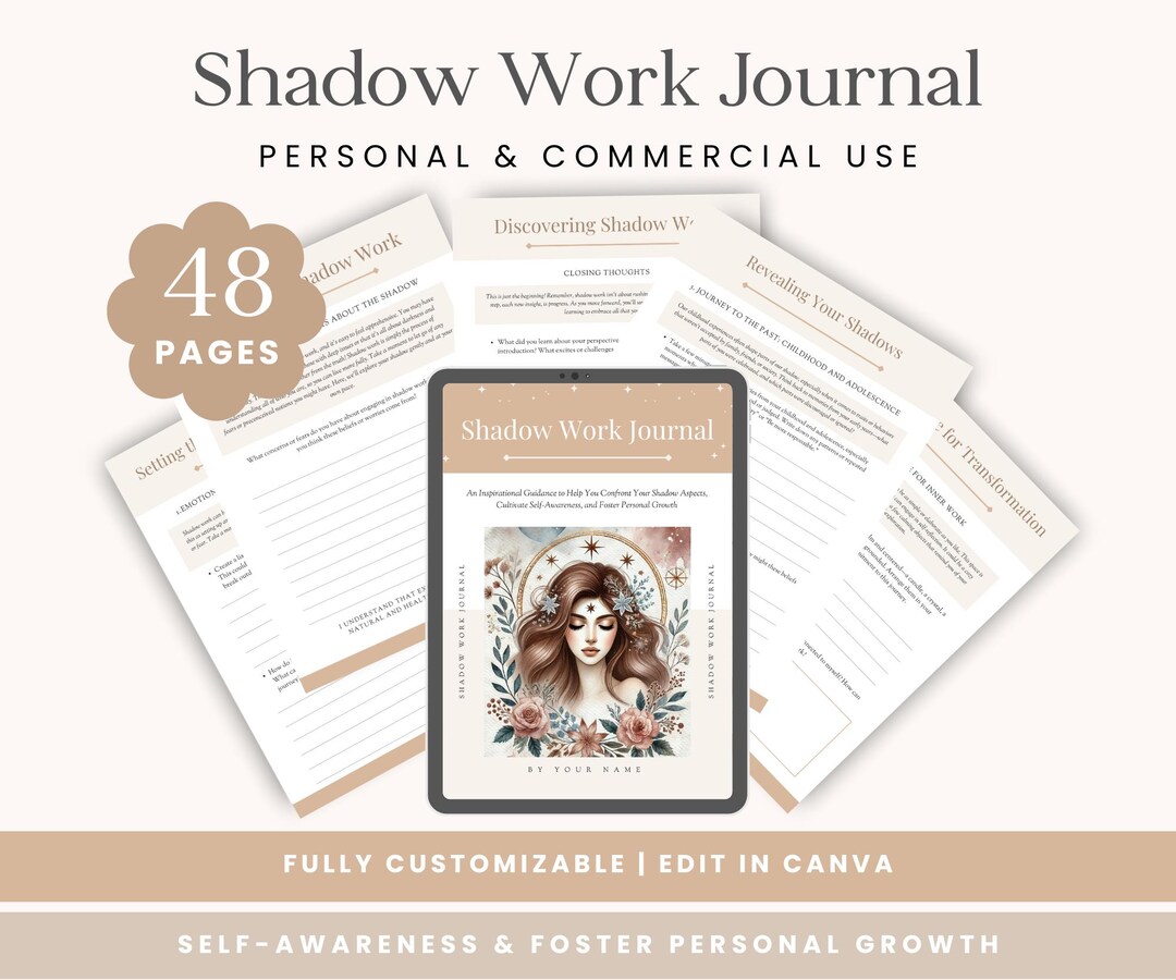 Shadow Work Journal, Mental Health Journaling, Spiritual Journal ...