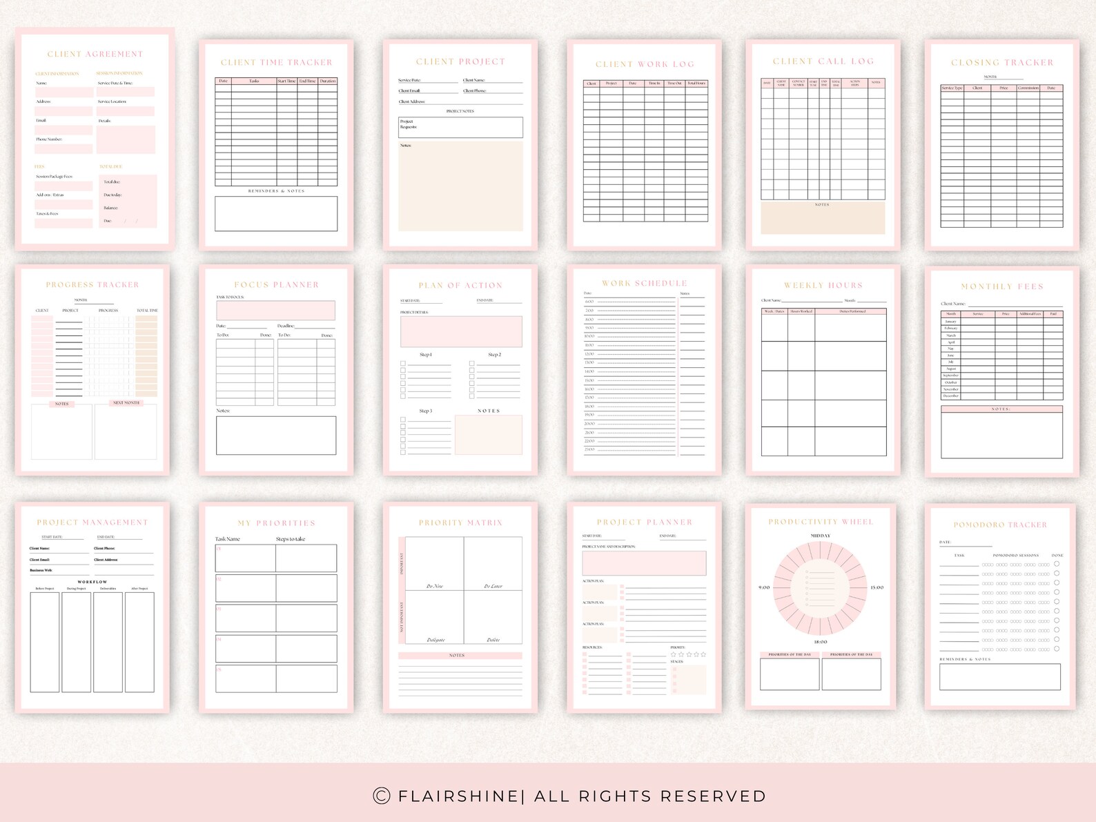 Client Management Business Planner, Client Tracker, Client Management ...