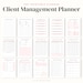Client Management Business Planner, Client Tracker, Client Management ...