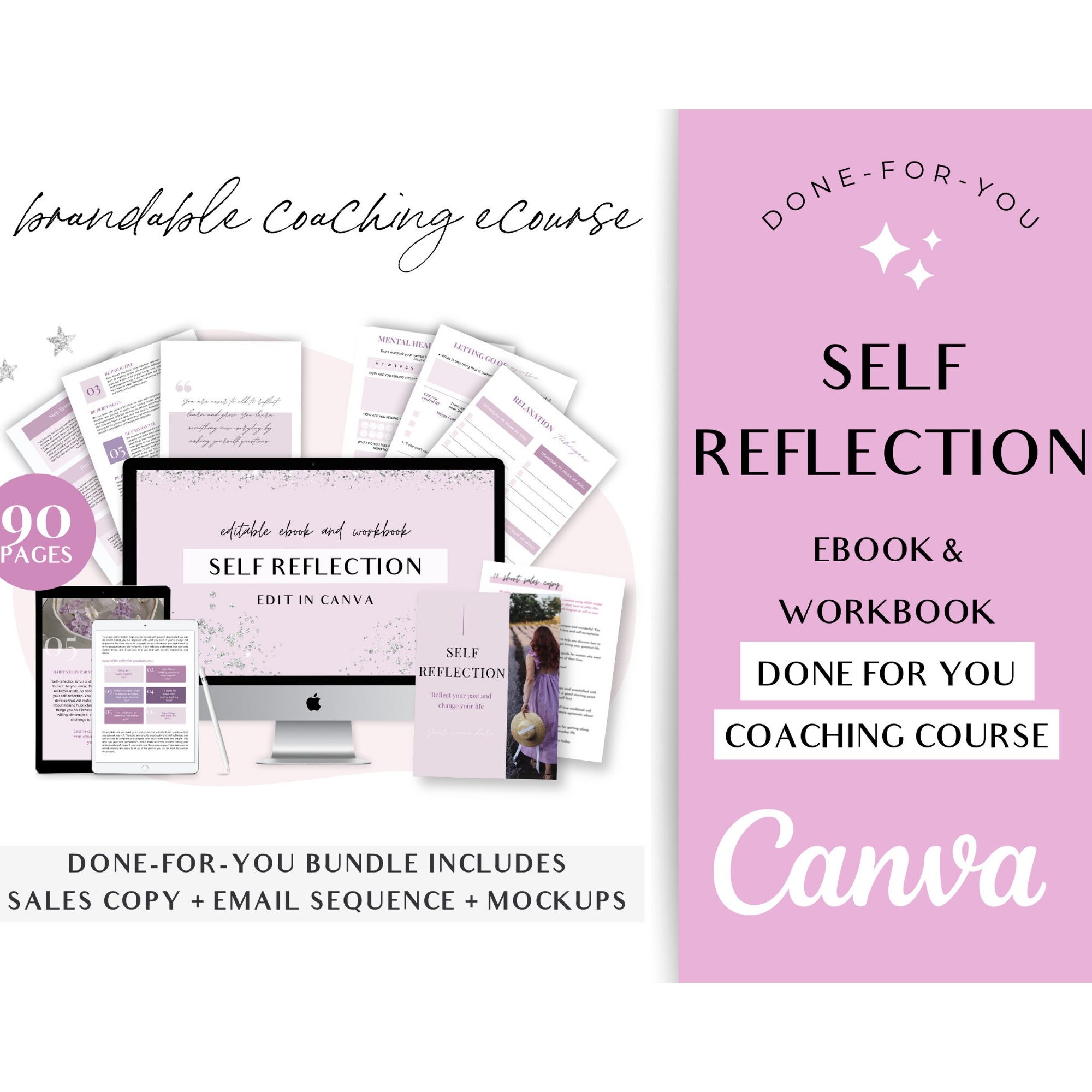 Self Reflection Brandable Ecourse for Coaches Done for You Life ...