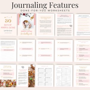Mindful Eating Journal, Canva Templates, Coaching Toolkits, Mindful ...