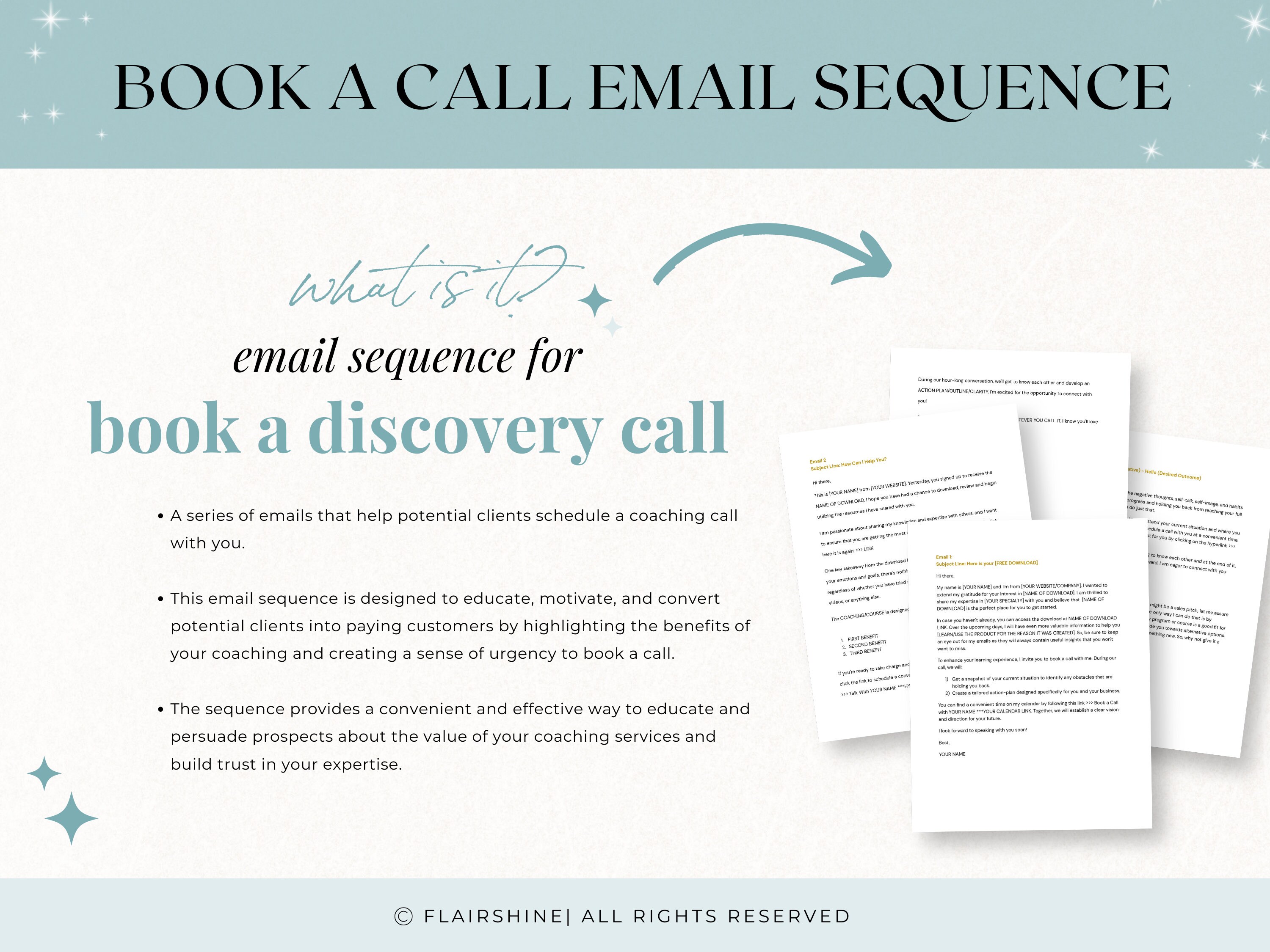 Book A Call Email Sequence Discovery Call Email Template - Etsy