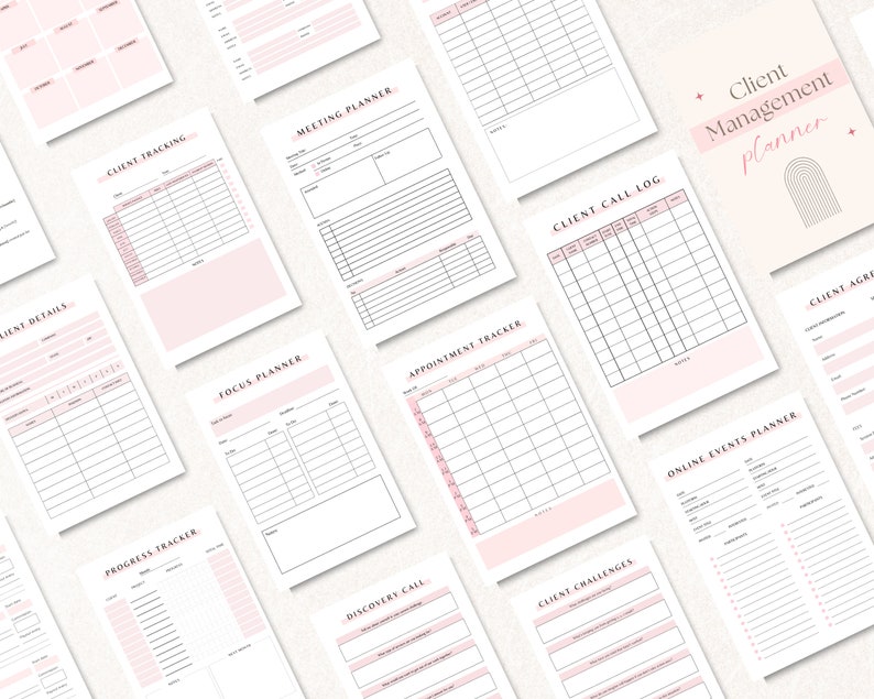 Client Management Business Planner Client Tracker Client - Etsy