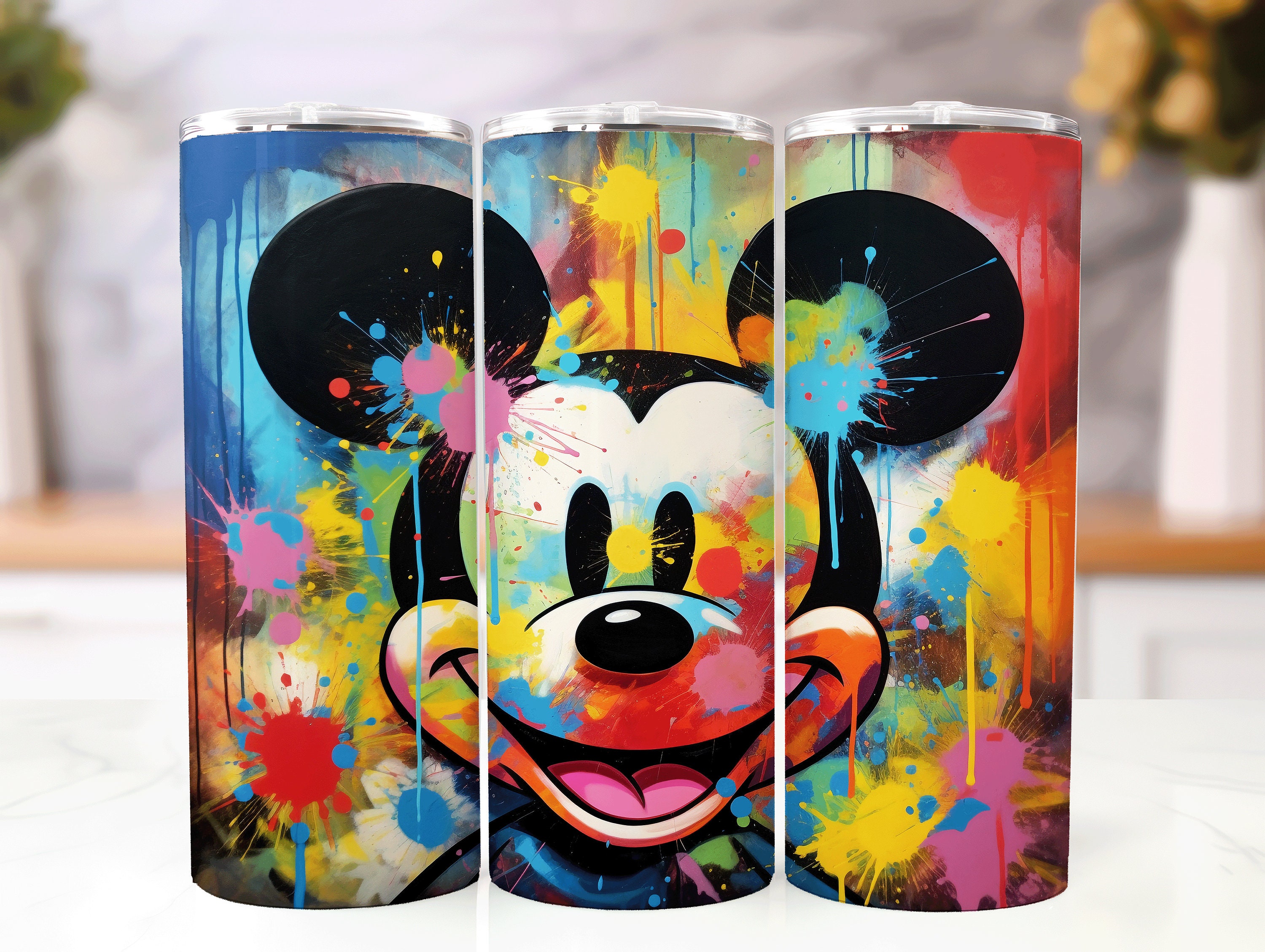 Colorful Mickey Tumbler Wrap, Mickey Tumbler Wrap, Mickey Sublimation ...