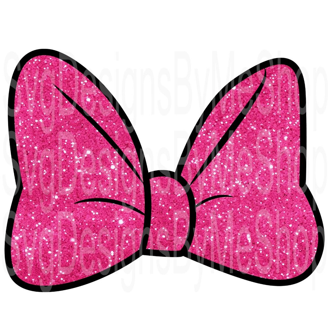 Hot Pink Mouse Bow, Minnie Mouse Bow, Mouse Bow Cut File, Minnie Bow ...