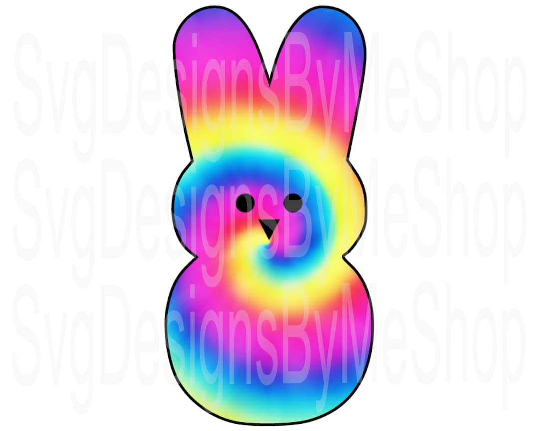 Bunny Tie Dye, Rabbit Tie Dye, Tie Dye File, Tie Dye Digital Download ...