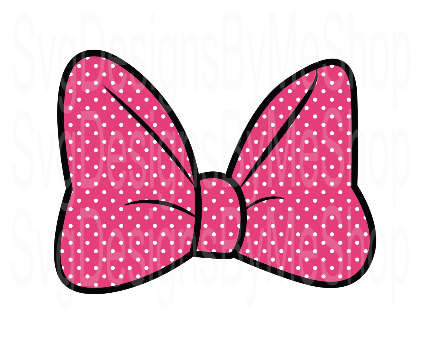 Pink Minnie Mouse Bow Printable