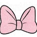 Pink Glitter Mouse Bow, Gold Mouse Bow, Mouse Bow Cut File, Minnie Bow ...