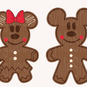Mouse Gingerbread Svg, Gingerbread Face Svg, Mickey SVG, Christmas Svg ...