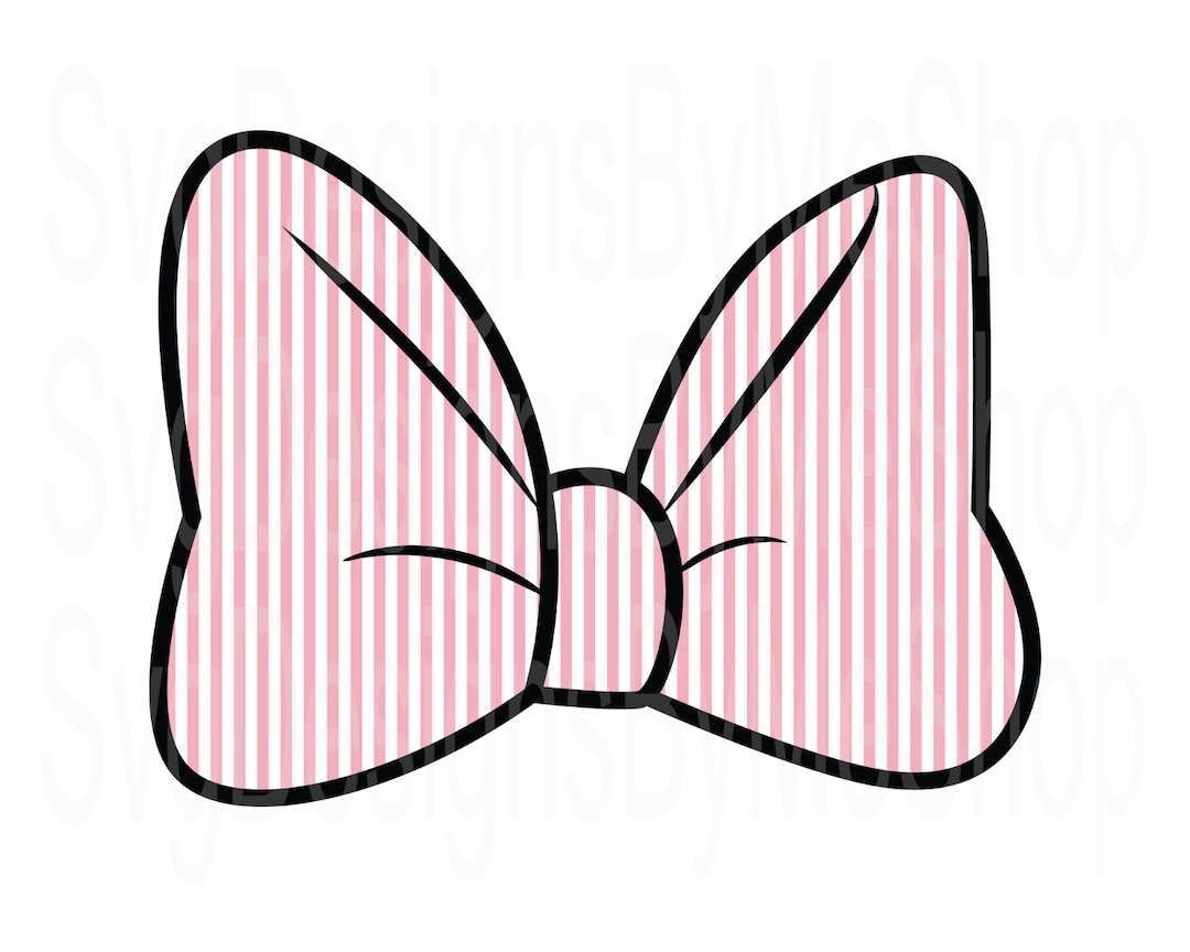 Minnie Mouse Bow Clip Art Pink