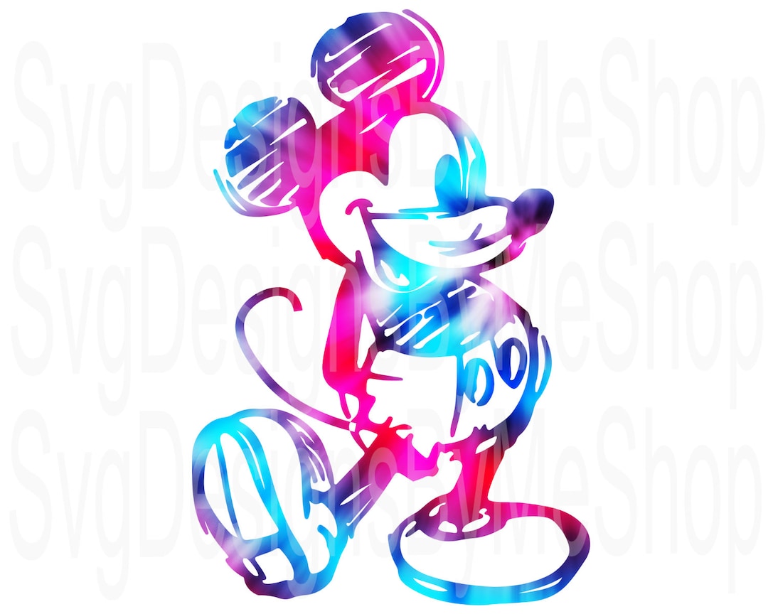Mouse Vintage, Mickey Tie Dye, Mouse File, Mouse Vintage Digital ...