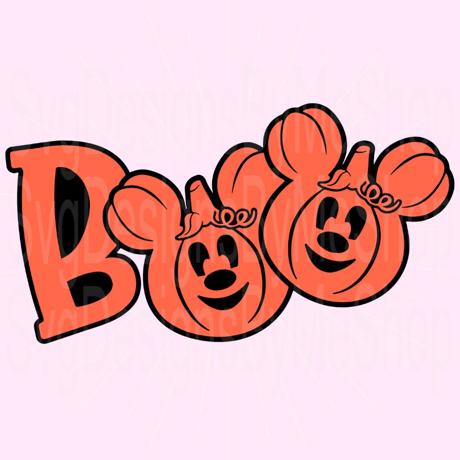 Mickey Boo Pumpkin SVG, Mouse Family Trip SVG, Customize Gift Svg ...