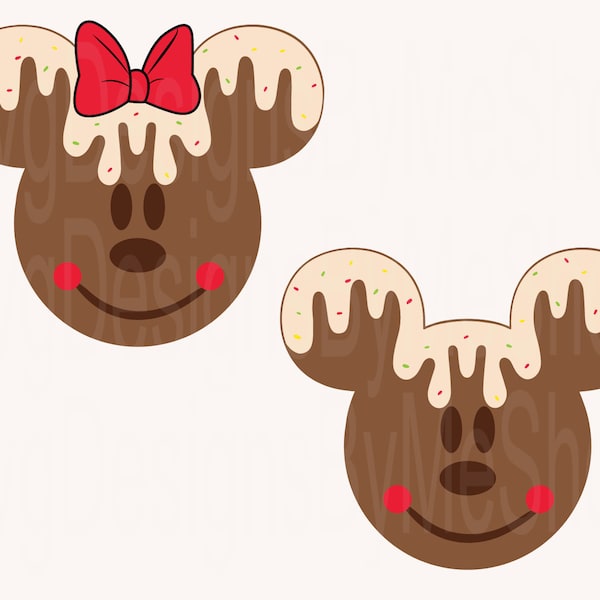 Mickey Gingerbread Svg - Etsy