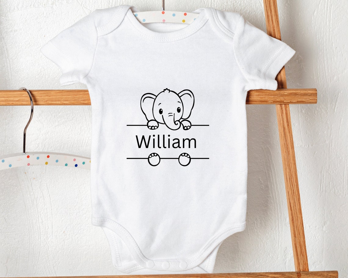 Elephant Split Safari Animals Safari Animals Outline Safari - Etsy