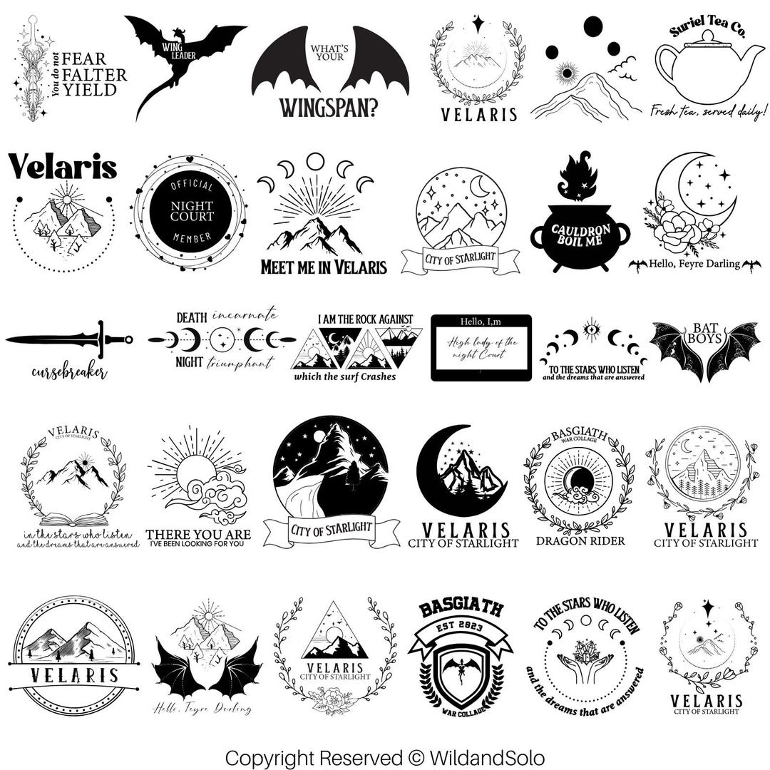 30 Velaris City of Starlight ACOTAR Svg Bundle, Court of Thorns and ...
