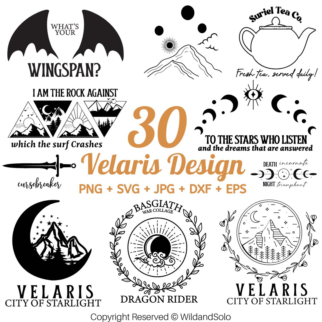 30 Velaris City of Starlight ACOTAR Svg Bundle, Court of Thorns and ...
