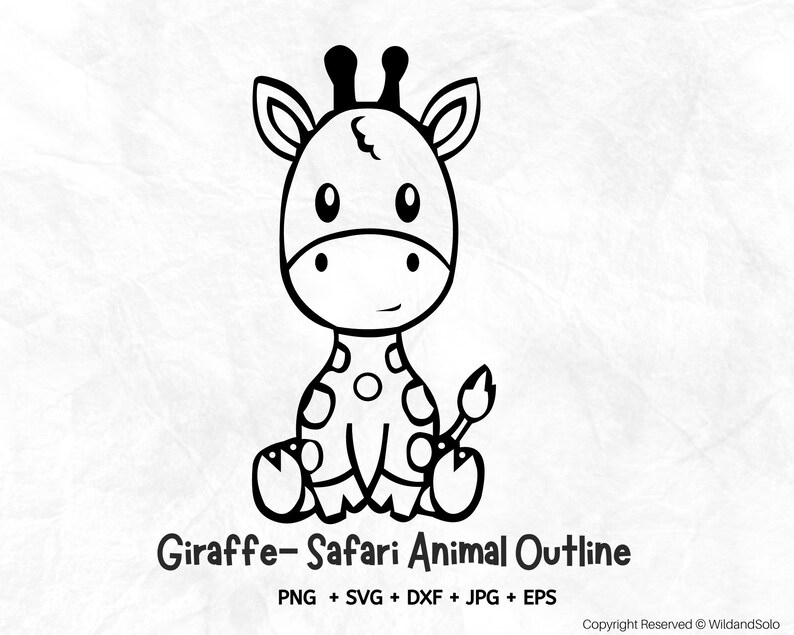 Giraffe Svg School Classroom Label Kids Safari Animals - Etsy