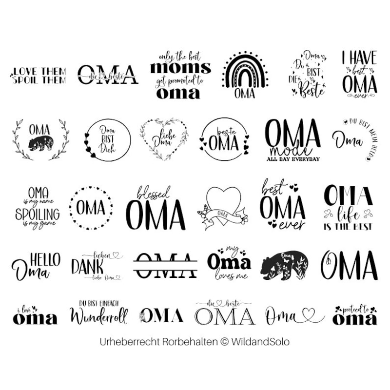 Plotterdatei oma - Etsy.de