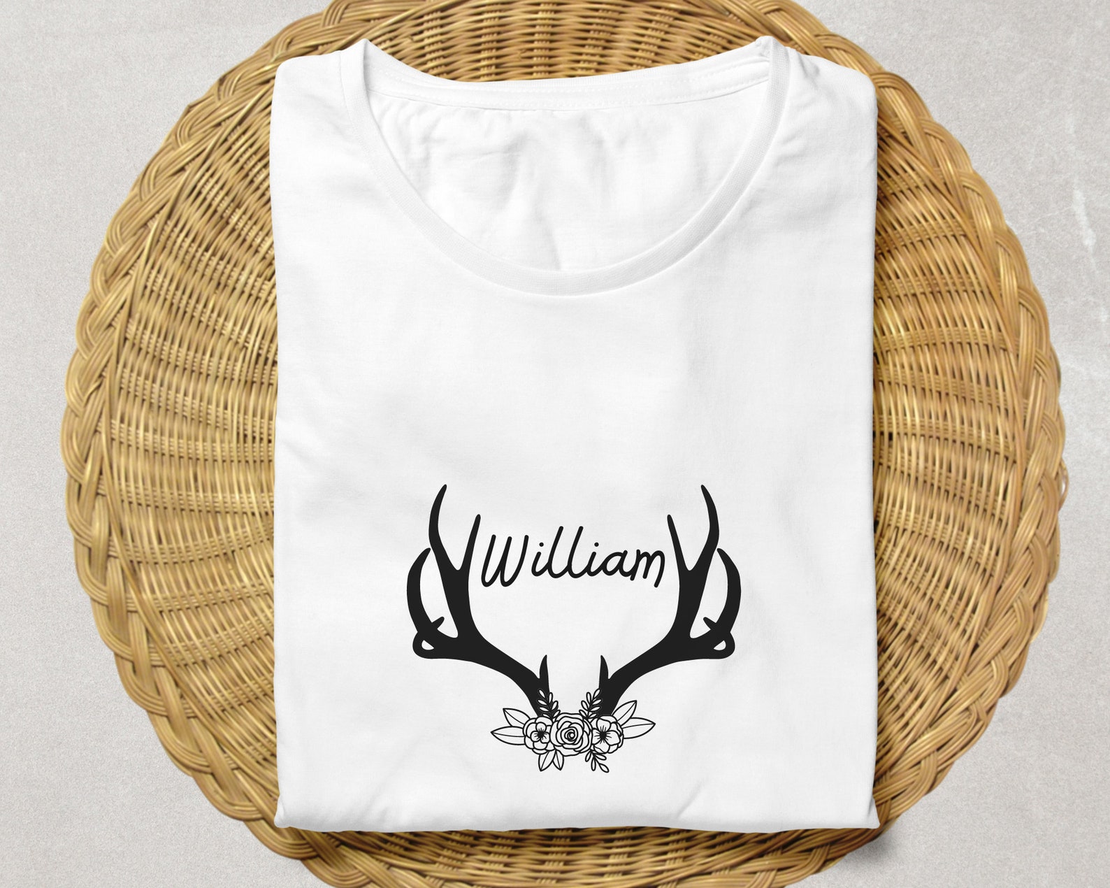 Floral Deer Antlers Svg Bundle Transparent Antler Cut Files - Etsy