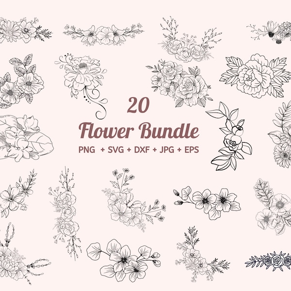 Floral Svg - Etsy
