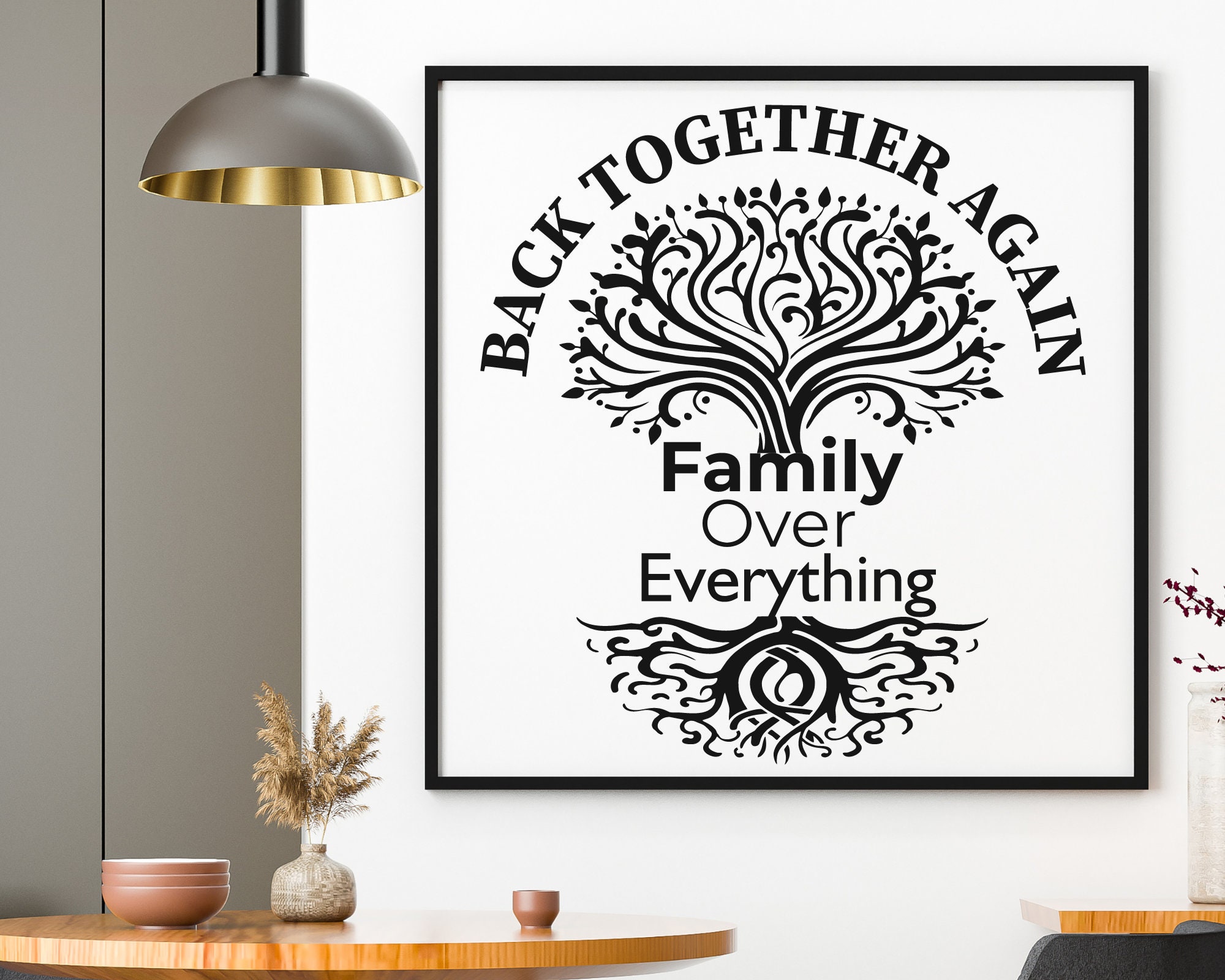 05 Family Tree With Quotation Svg, Family Reunion Svg, Tree of Life Svg ...