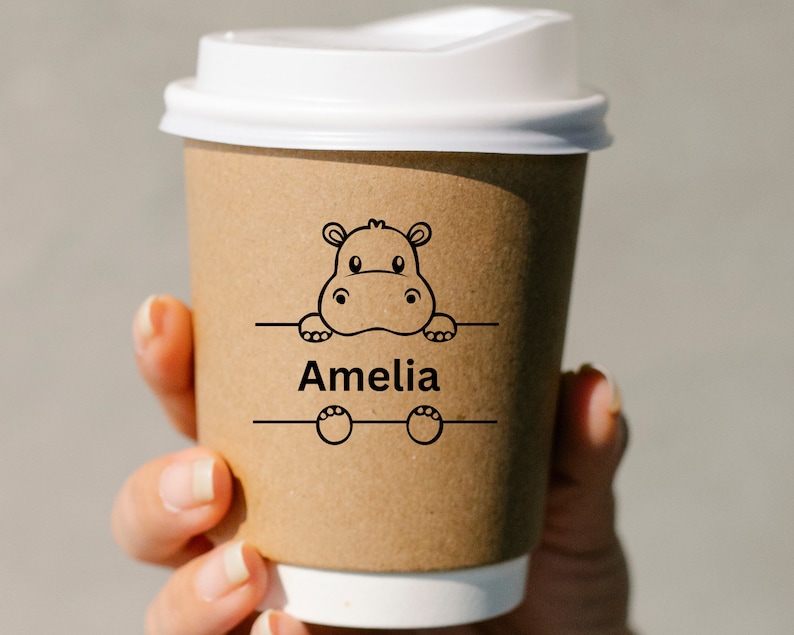 Hippopotamus Split Safari Animal Svg, Safari Animals Outline Svg ...