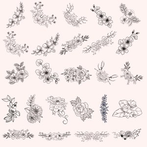 Flowers Tote Bag Svg, Flower Border Svg, Flower Boarder Svg, Floral Svg ...