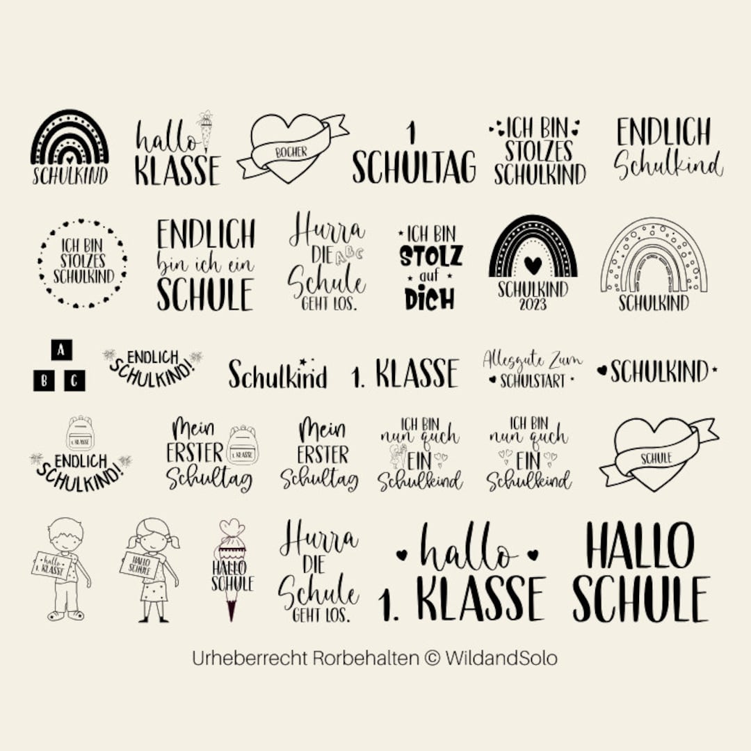 30 German Schulkind Plotter, German School Boy Plotter, German School ...