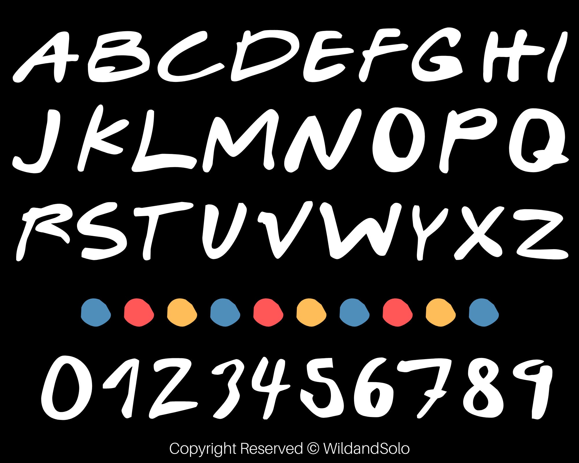 Friends Font Svg Bundle Number Dots Cricut Files Friends - Etsy UK