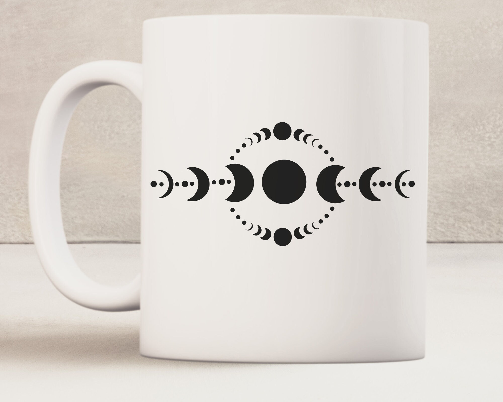 Moon Phase Svg Mystic Celestial Svg Crescent Moon Svg Cut - Etsy