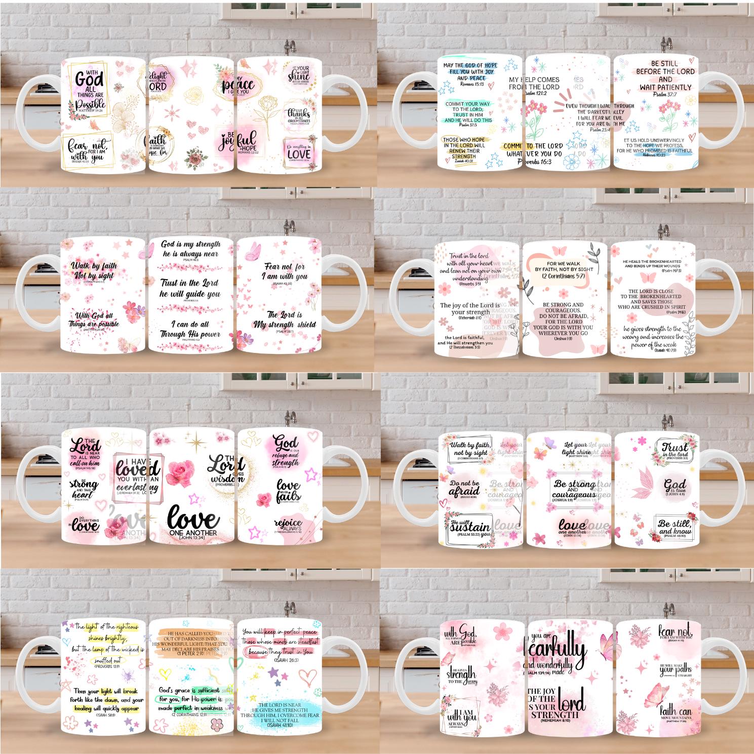 Bible Verse Mug Quotation Design,11 Oz Mug Design, Positive Quotes Png ...