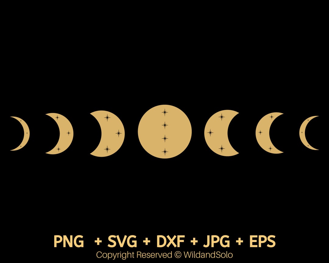 Moon Phase Svg , Mystic Celestial Svg, Its Just a Phase Svg, Cut File ...