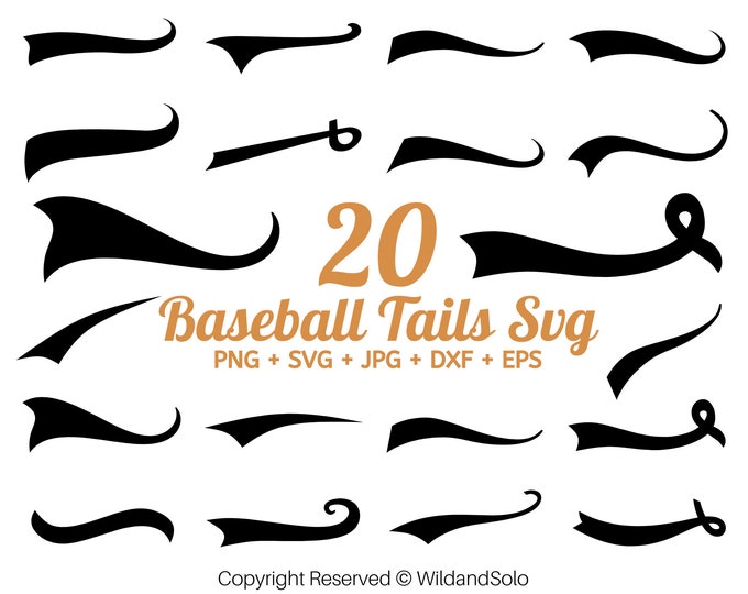 Text Tails SVG / Font Tails Svg / Swoosh Svg / Dividers Svg / Cutting ...