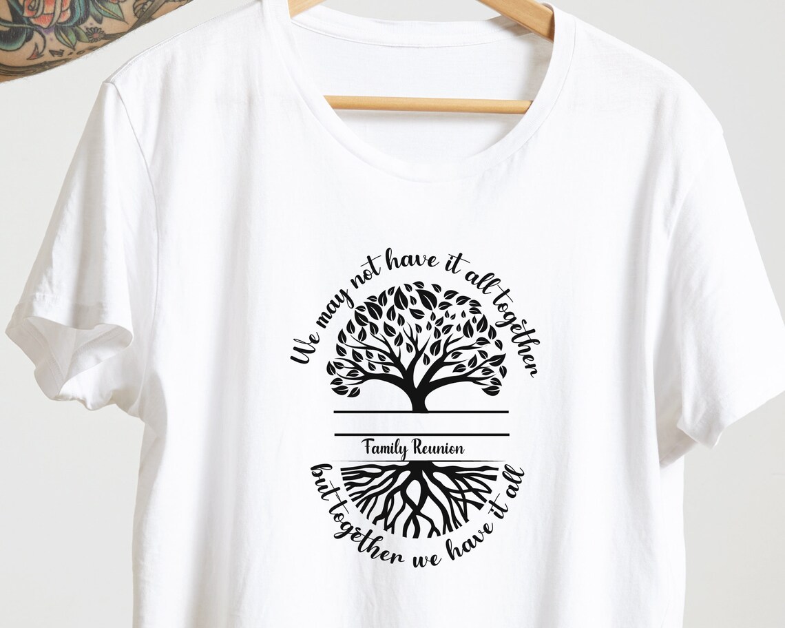 05 Family Tree With Quotation Svg, Family Reunion Svg, Tree of Life Svg ...
