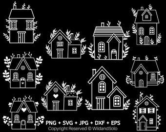 20 Little Home Svg Bundle, House Svg, Little House Outline Svg, Little ...