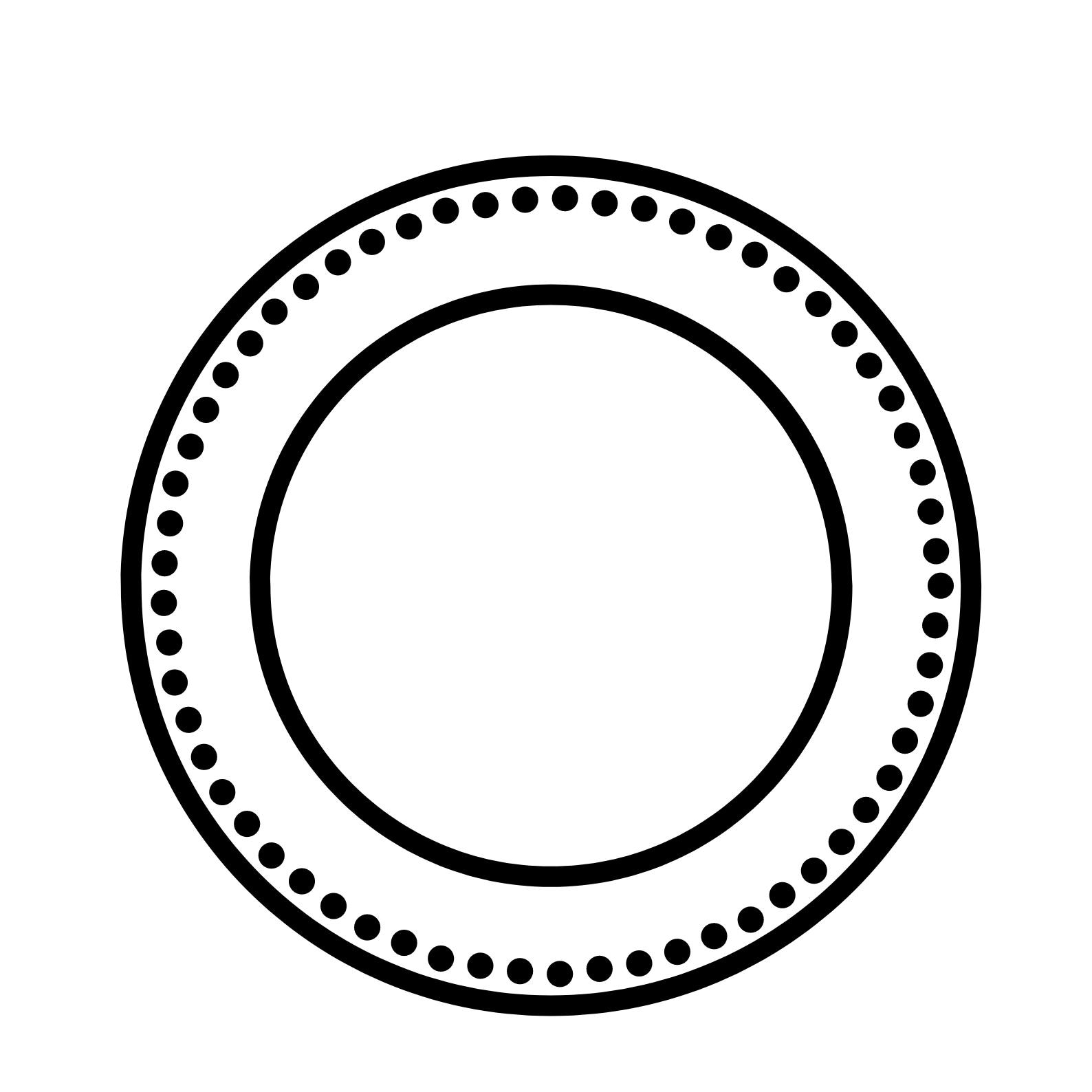 Circle Frame Svg Bundle, Double Circle Frame SVG, Round Frame, Border ...